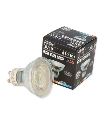 Outlet: LED Line GU10 LED Pære 5W 6500K 410Lm - 50°